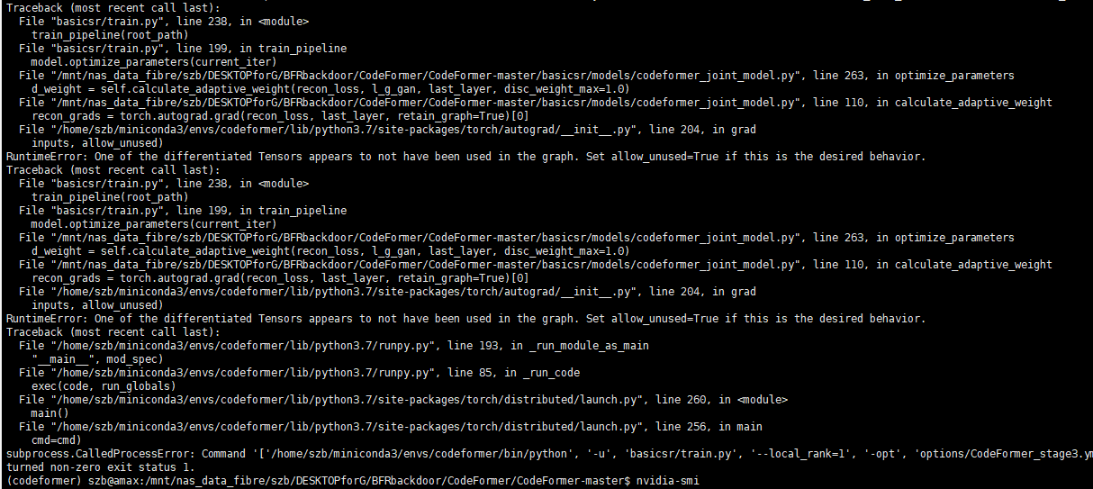 uring the training of stage 3, an error occurred after 120,000 iterations. · Issue #298 · sczhou ...