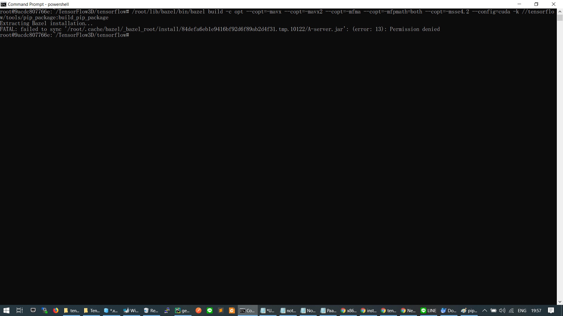 Problem on building tensorflow optimized for AVX2 CPU · Issue #35703 · tensorflow/tensorflow ...