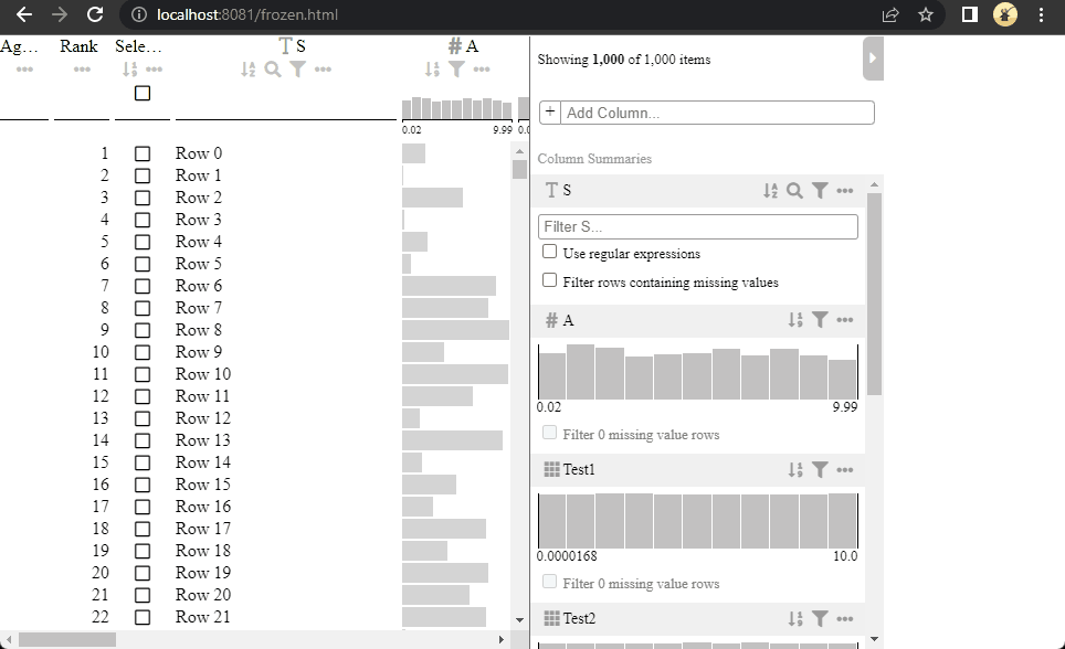 Frozen Column Causes Overplotting When Switching Visualizations · Issue 564 · Lineupjs Lineupjs