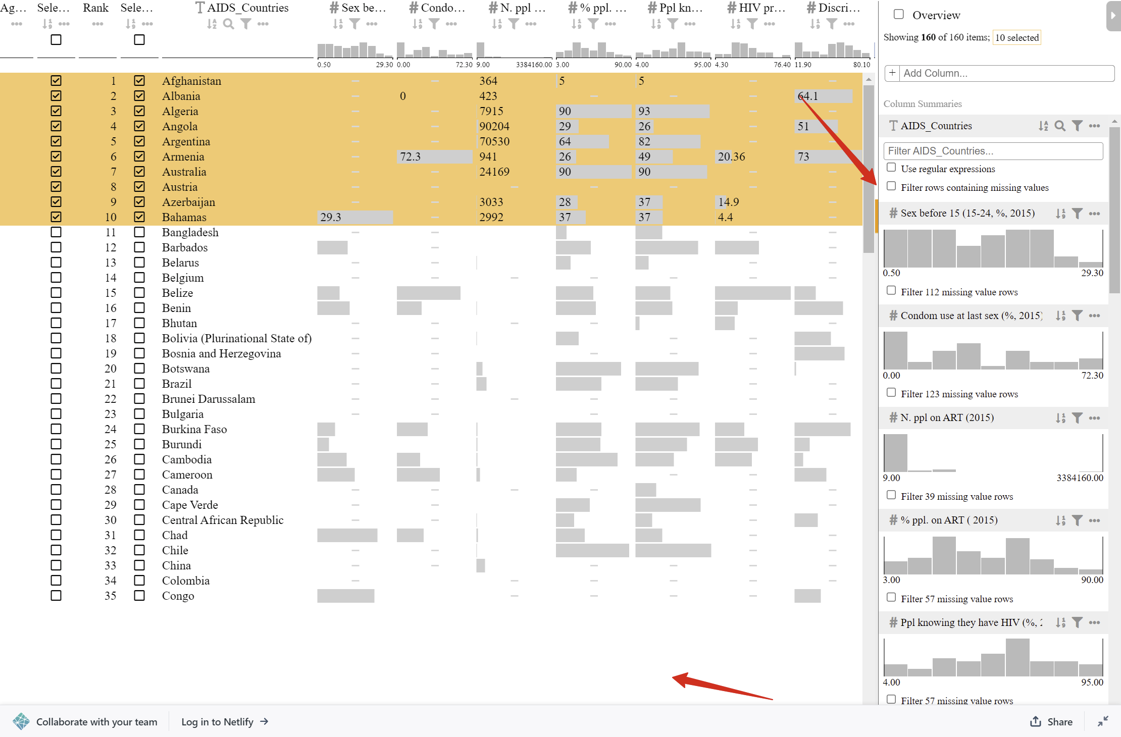 Selection indicator is wrong after resizing the window · Issue #591 · lineupjs/lineupjs · GitHub