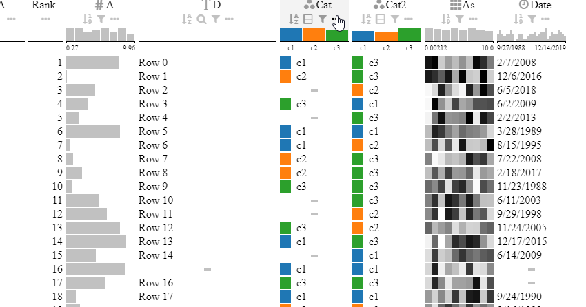 Inconsistent Highlighting Of Menu Icons For Enabled Actions · Issue 277 · Lineupjslineupjs
