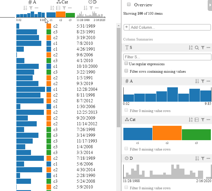 Wrong domain in interactive histogram (domain modifies the filter range and not the min/max ...