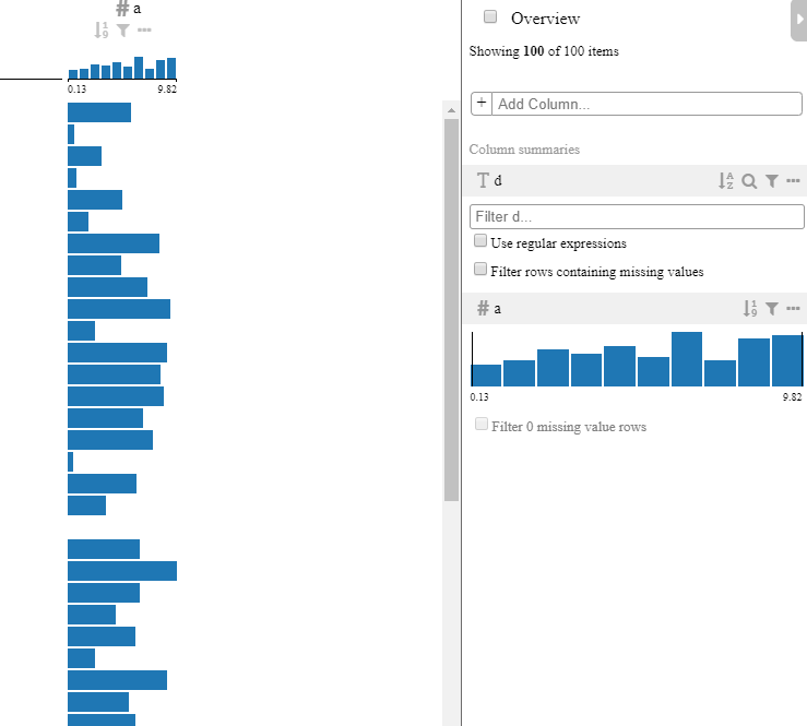 Wrong domain in interactive histogram (domain modifies the filter range and not the min/max ...