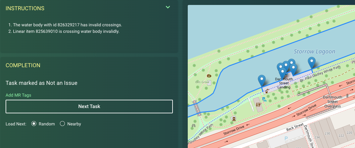 [Bug] LineCrossingWaterBodyCheck flagging some things it should not. · Issue #641 · osmlab/atlas ...