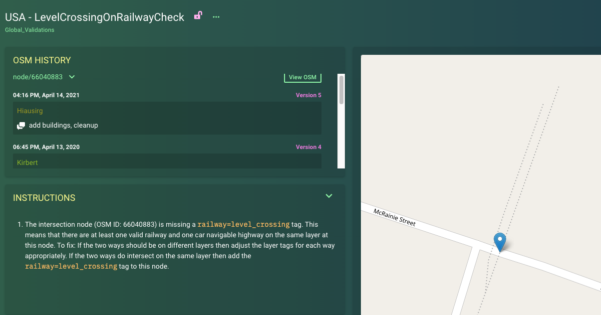 [Bug] LevelCrossingOnRailwayCheck doesn't recognize disused level_crossing · Issue #672 · osmlab ...