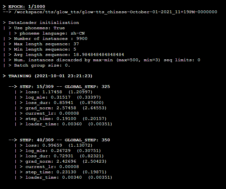 [Bug] Glow-TTS, Trained in multi GPU get KeyError: 'avg_loss' · Issue #822 · coqui-ai/TTS · GitHub