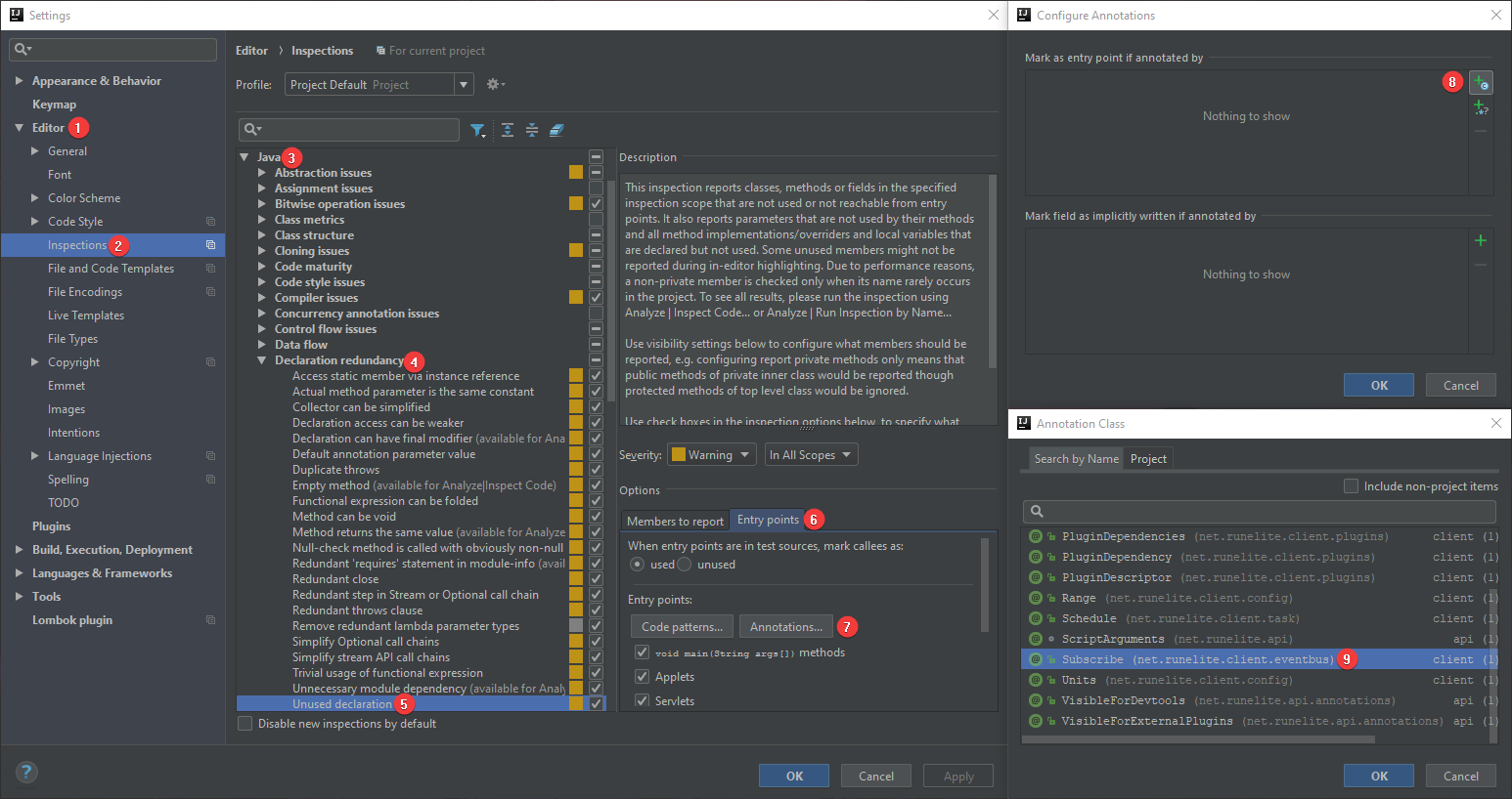 Remove unused function warnings · Issue #12812 · runelite/runelite · GitHub
