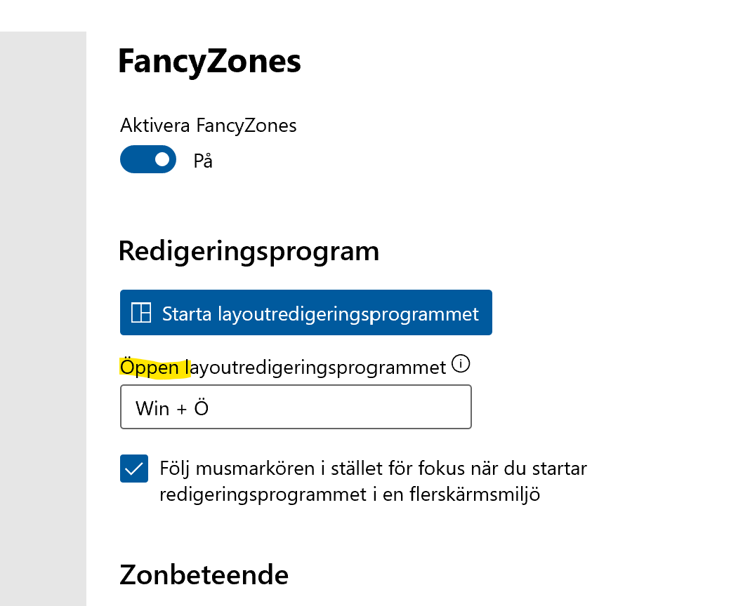 Translation Consistency Issue With Fancyzones In Swedish · Issue 10431 · Microsoft Powertoys