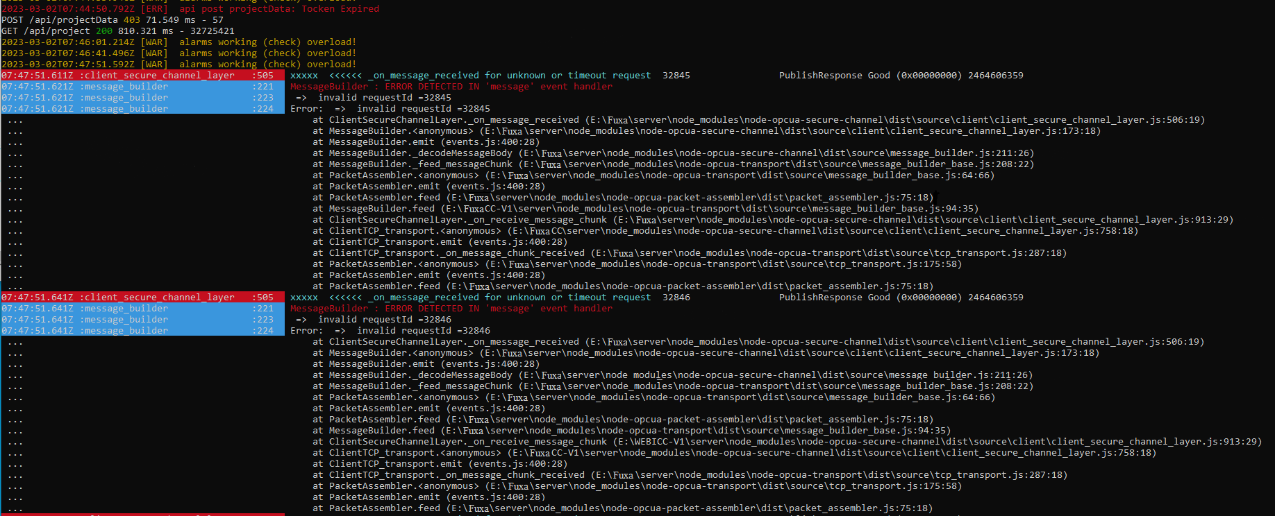 Server's console gets stuck sometimes · Issue #718 · frangoteam/FUXA · GitHub