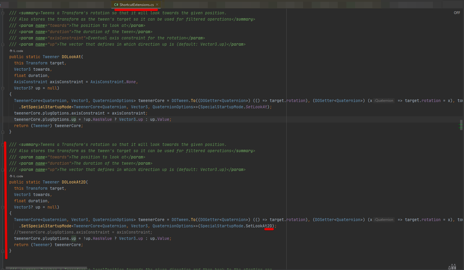 DoLookAt2D, SetLookAt2D "pull request" · Issue #476 · Demigiant/dotween · GitHub