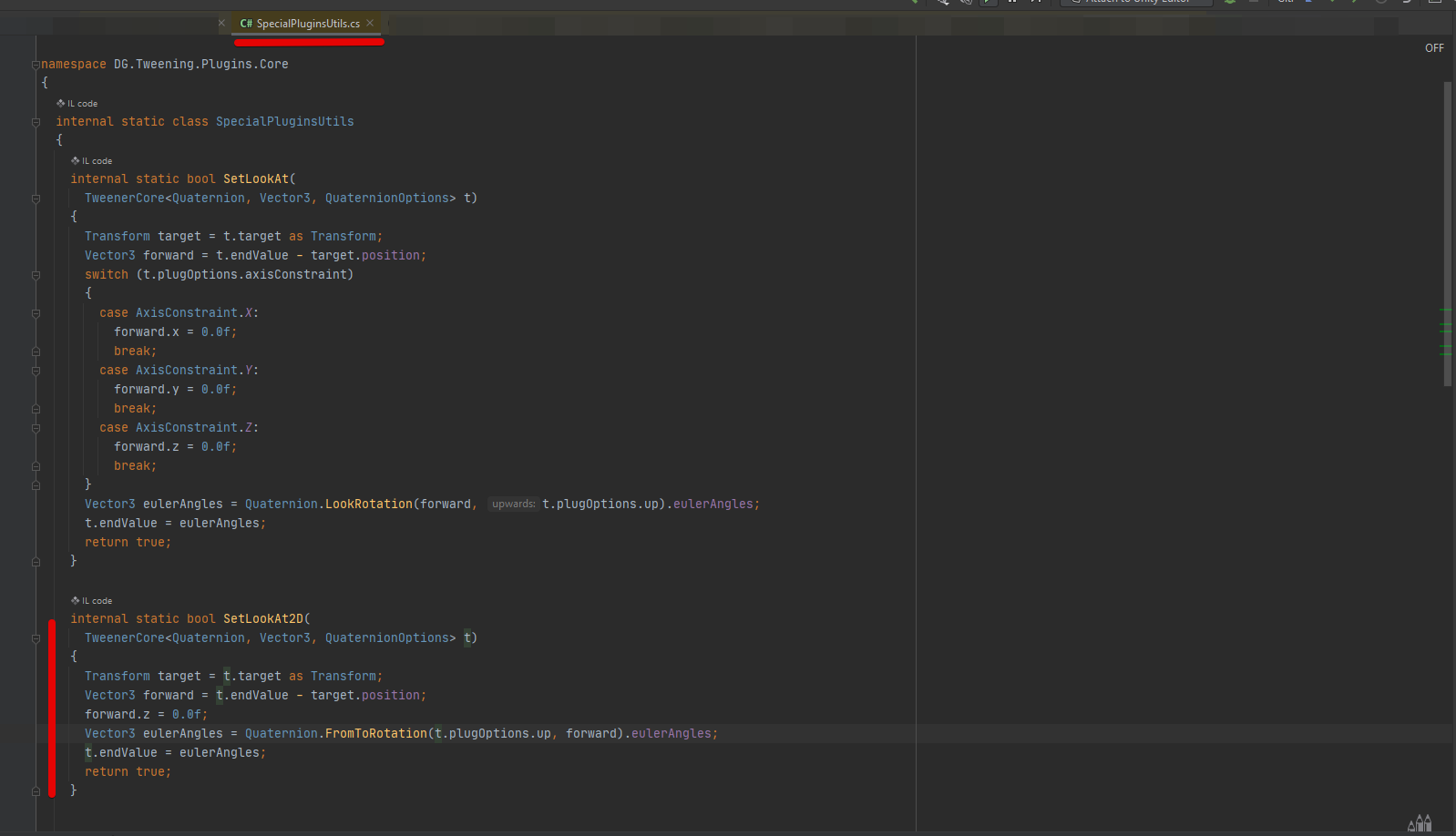 DoLookAt2D, SetLookAt2D "pull request" · Issue #476 · Demigiant/dotween · GitHub