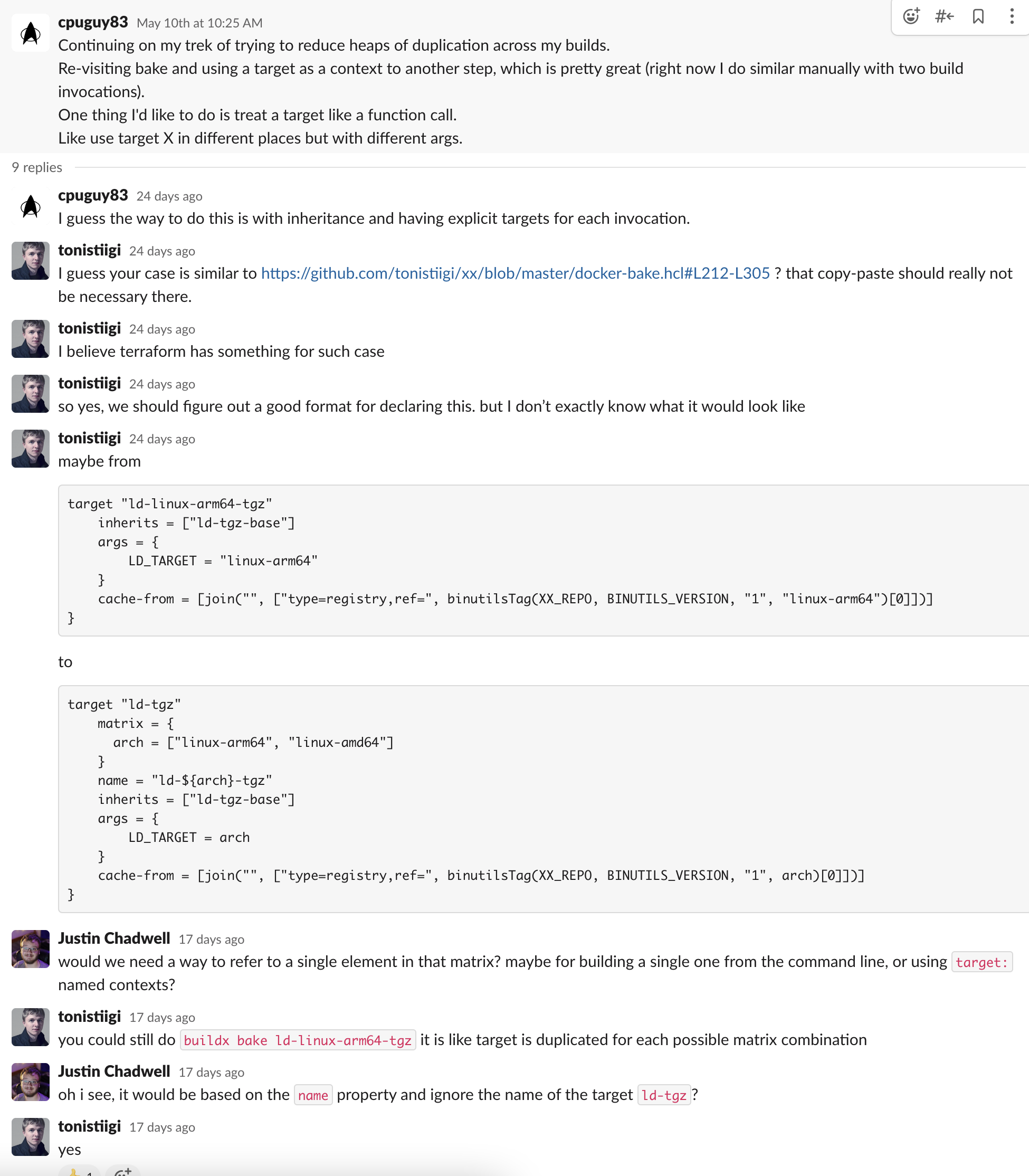 Bake Placeholders Or Templating Targets · Issue 1150 · Docker Buildx · Github