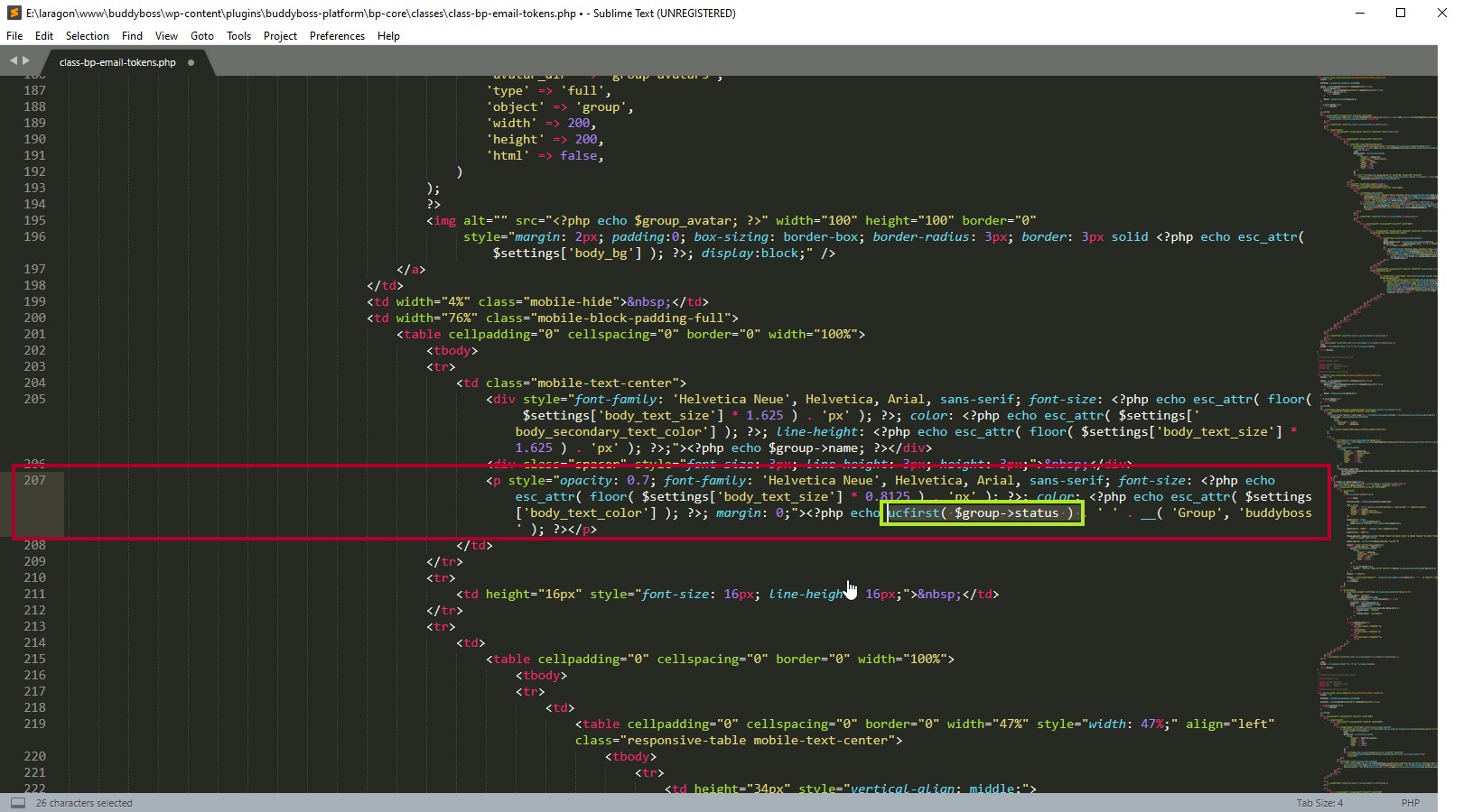 Cannot translate group status in email template · Issue #1716 · buddyboss/buddyboss-platform ...