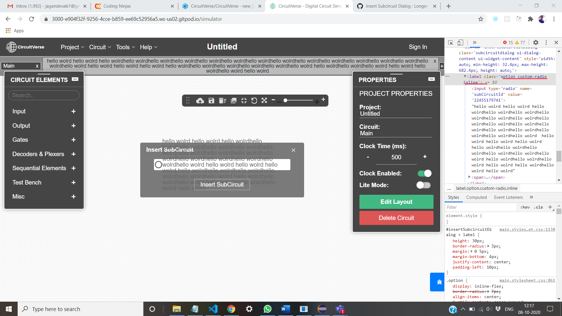 Insert Subcircuit Dialog : Longer Circuit Names Bug · Issue #1711 · CircuitVerse/CircuitVerse ...