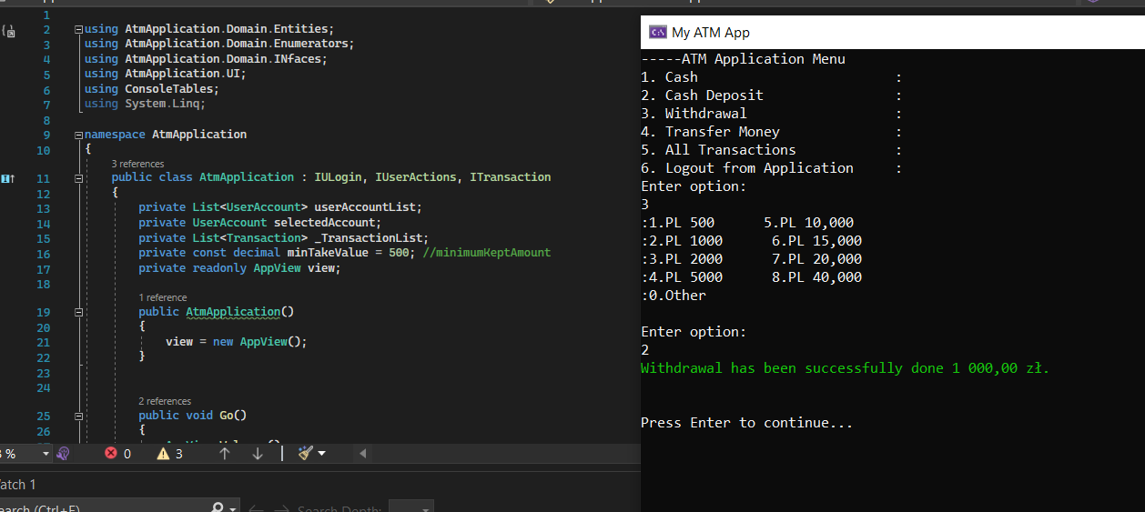 GitHub - simonbws/AtmApplication