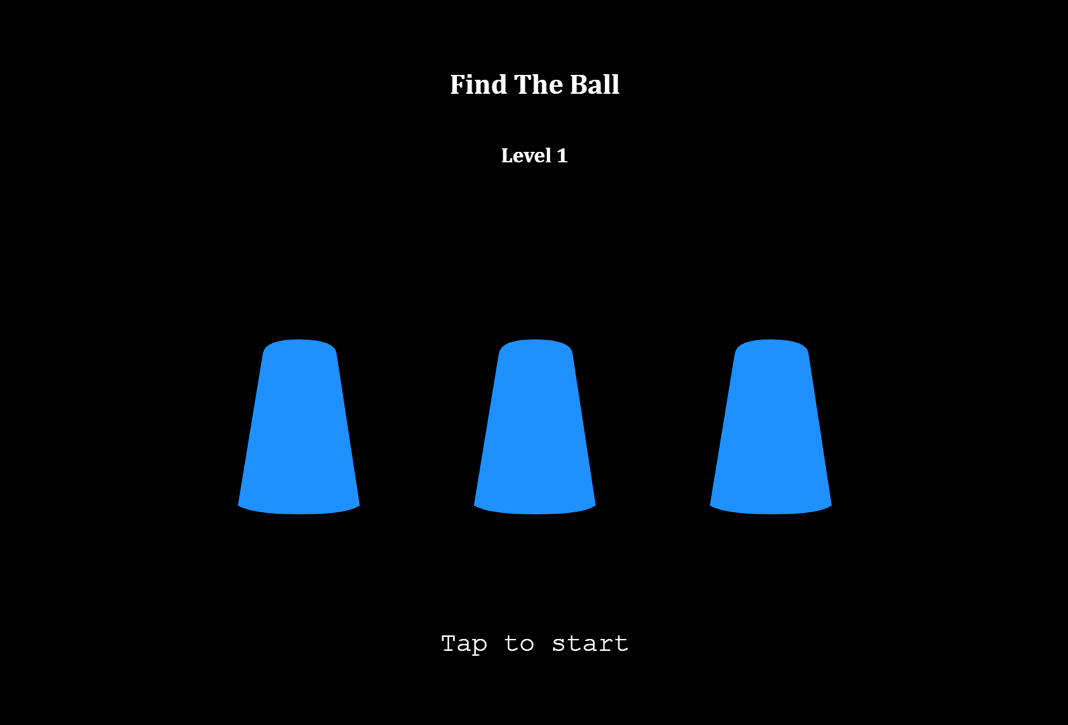 GitHub - muhammadolim/Find-The-Ball: Three Cups and One Ball Game