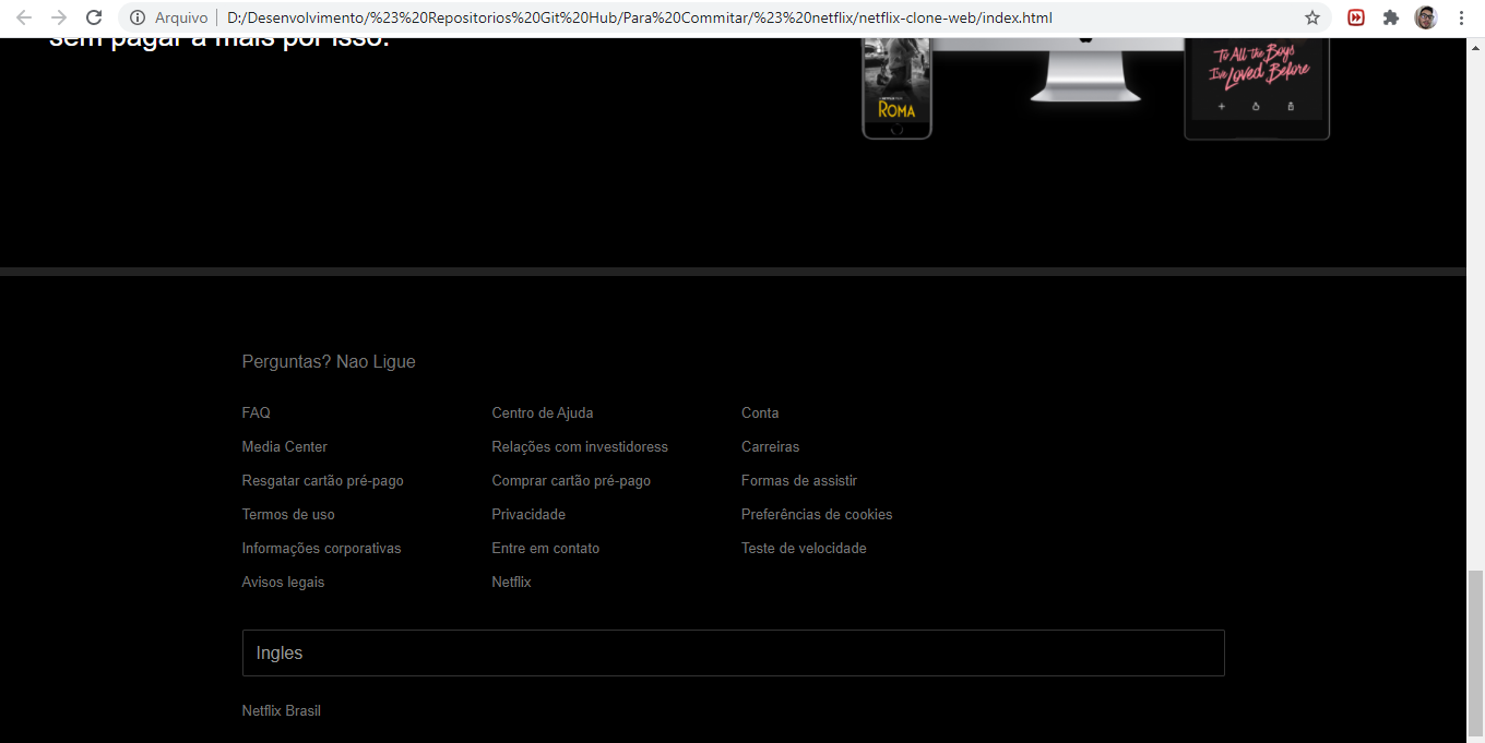 GitHub - GustavoNoronha/netflix-clone-web: Clone da parte da web da ...