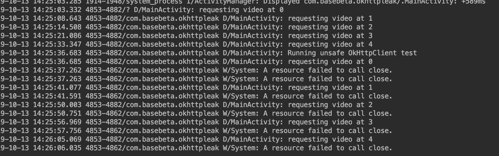 Memory Leak · Issue #5548 · square/okhttp · GitHub