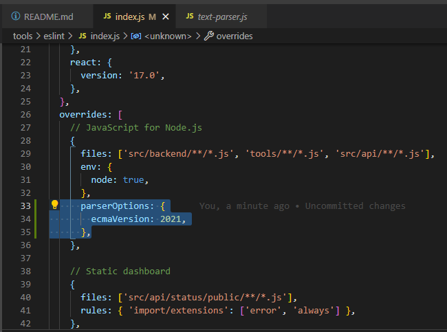 Configure ESLint for Docusaurus sub-project · Issue #2970 · Seneca-CDOT/telescope · GitHub