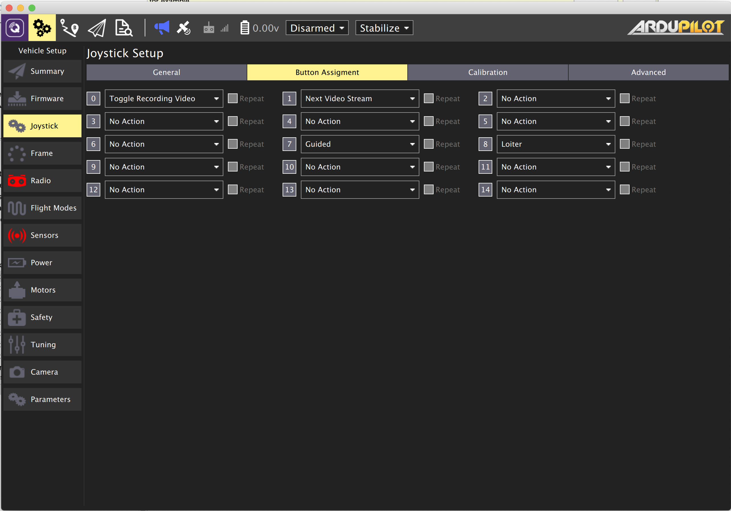Joystick button flight modes don't load on startup · Issue #8746 · mavlink/qgroundcontrol · GitHub