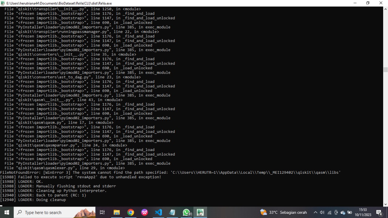 Qiskit Machine Learning Application Pyqt5 Error When I Run The Build Pyqt5 Exe Application