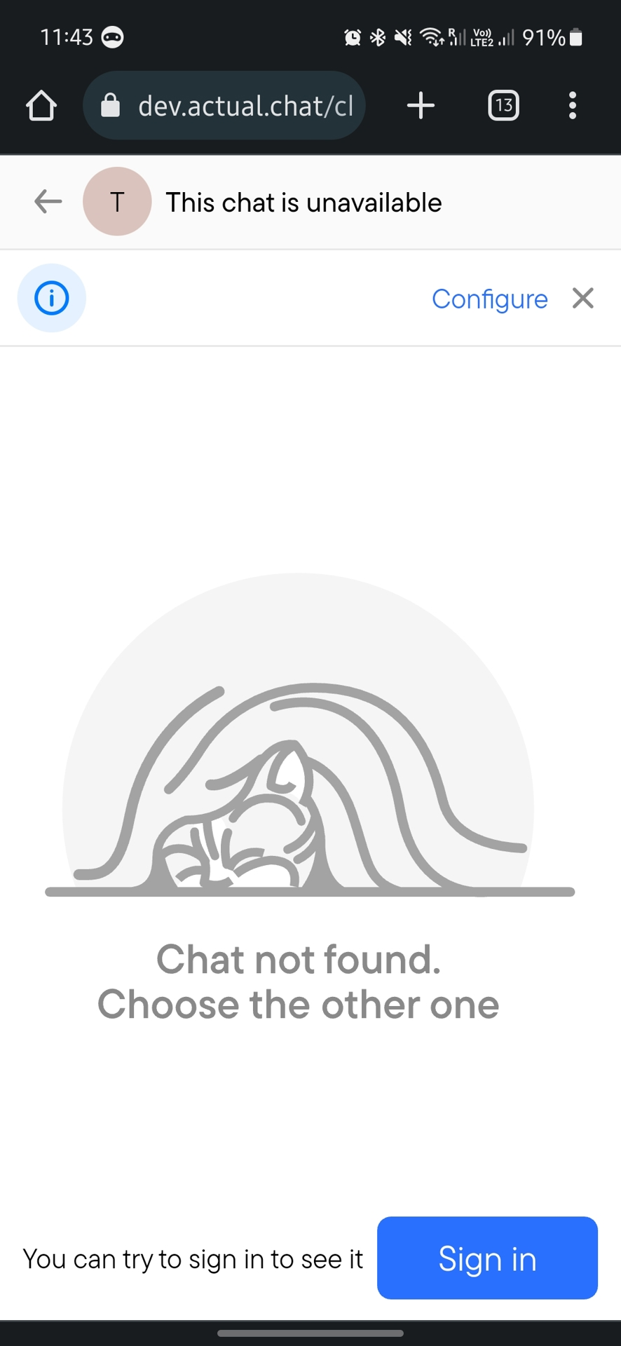 Ugly screen appears when pressing `back` after sign in · Issue #1387 · Actual-Chat/actual-chat ...