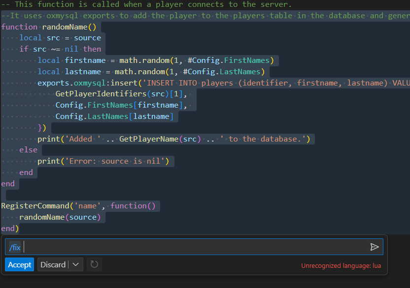 Add Lua as a recognized language in the Copilot Submenu for suggestions · Issue #480 · microsoft ...