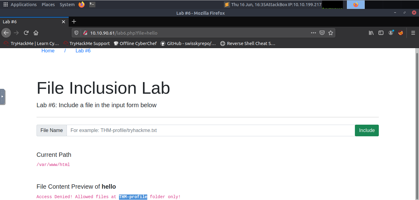 GitHub - r1skkam/TryHackMe-File-Inclusion: File Inclusion: This room ...