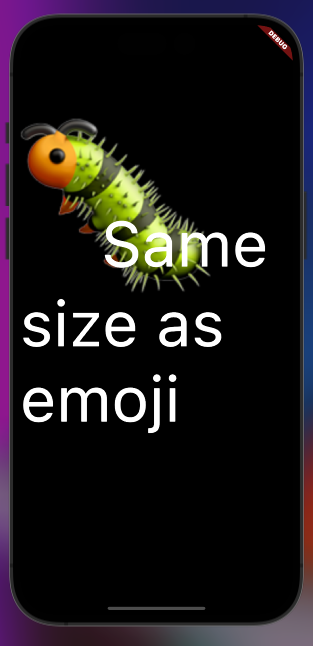 Displaying emojis causes render issues at some fontsizes · Issue #113922 · flutter/flutter · GitHub