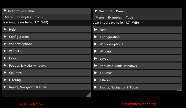 Render resize grip in an extra line (overlapping issue) · Issue #2856 · ocornut/imgui · GitHub