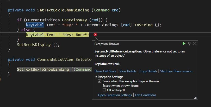 Key Bindings In Ui Catalog Crashes · Issue 1961 · Gui Cs Terminal Gui · Github