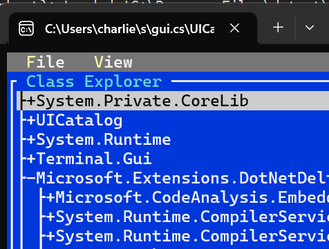 TreeView: Cursor caret should not be visible · Issue #2120 · gui-cs/Terminal.Gui · GitHub