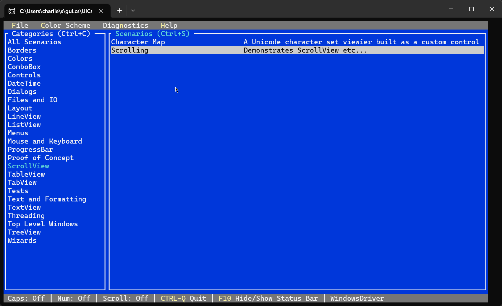 Scrolling Scenario Weird Visual Artifacts · Issue 2122 · Gui Cs Terminal Gui · Github