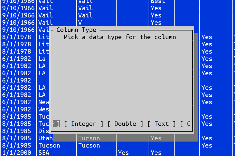 CsvEditor: Column Type dialog not wide enough · Issue #2195 · gui-cs/Terminal.Gui · GitHub
