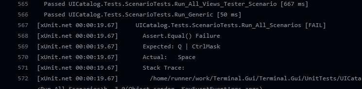 `PushMockKeyPress`/`ReadKey` requires extra keypress to work (sometimes) · Issue #2474 · gui-cs ...