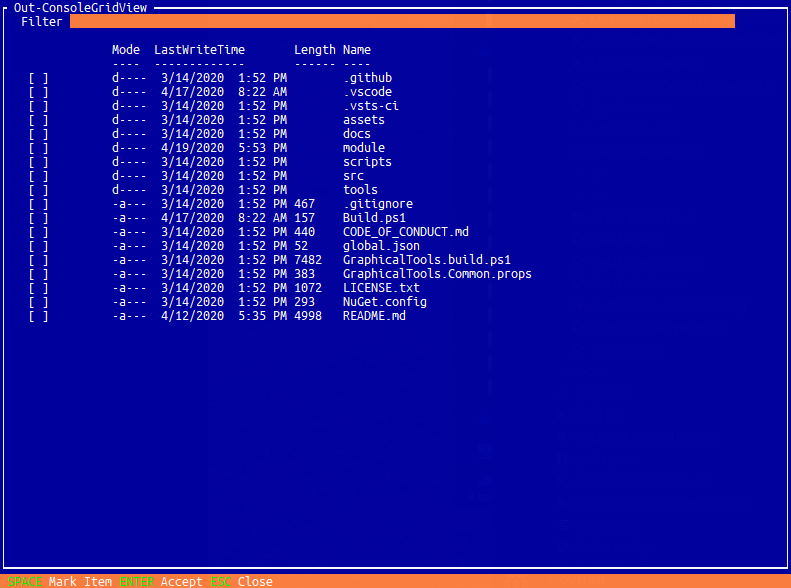 OGV & OCGV - inconsistent UI · Issue #94 · PowerShell/ConsoleGuiTools · GitHub