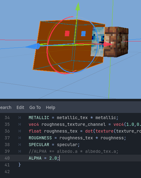 Clamped alpha is preventing certain blending effects · Issue #77360 · godotengine/godot · GitHub