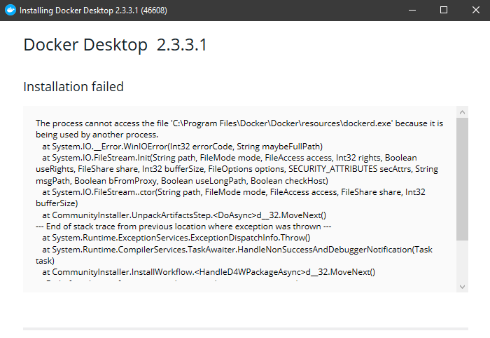 Windows Event Log is holding a file handle to dockerd · Issue #7627 · docker/for-win · GitHub