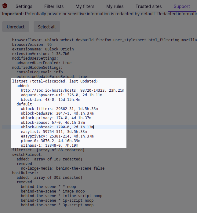 Add list version designators to uBO's filterlist settings · Issue #1576 ...