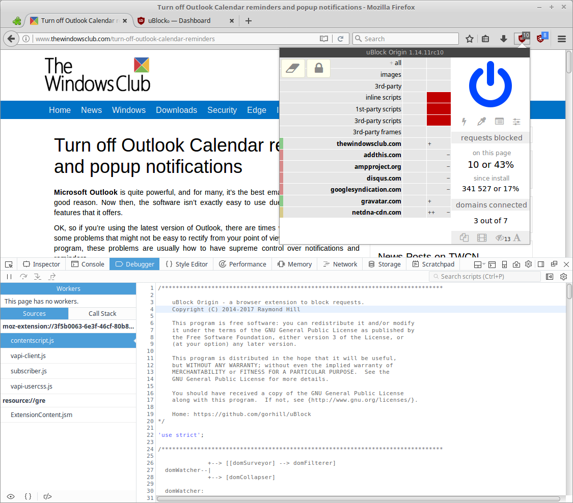 Disabling scripts does not prevent Admiral scripts from running · Issue #3088 · gorhill/uBlock ...