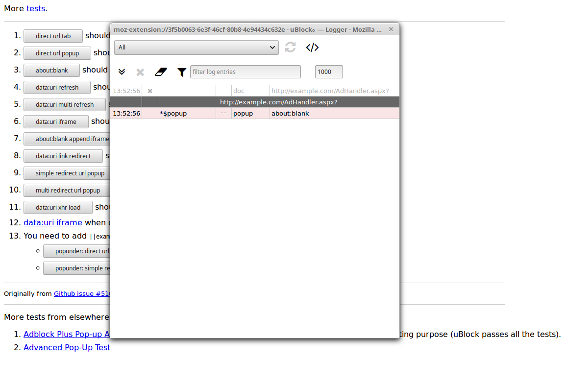 [regression] Popup blocking · Issue #3133 · gorhill/uBlock · GitHub
