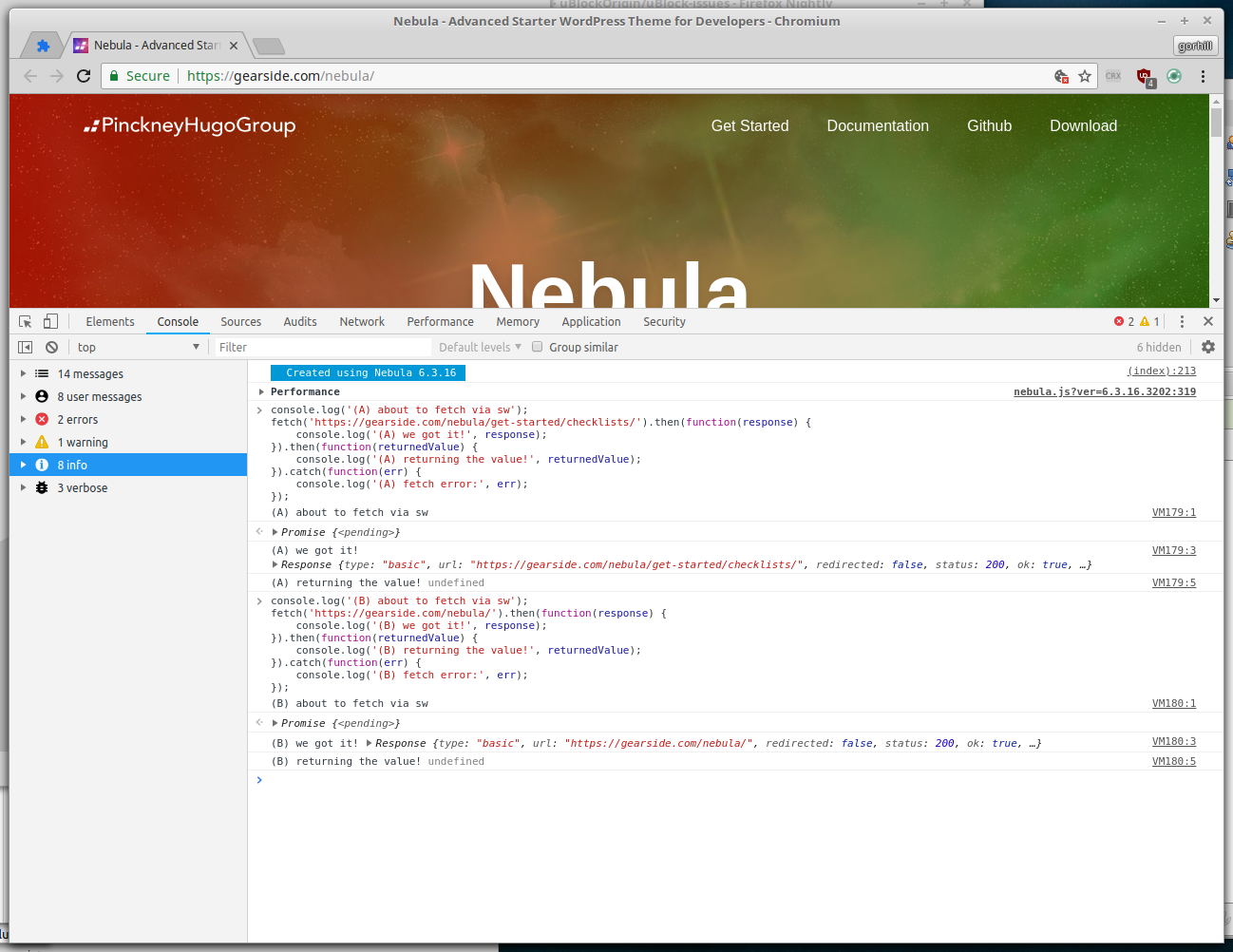 Fetch API in service worker fails on homepage even with domain whitelisted · Issue #173 ...