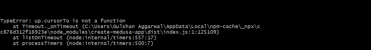 npx create-medusa-app not able to setup medusa locally · Issue #2388 · medusajs/medusa · GitHub