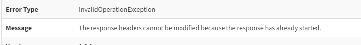 In Dot Net 6 Getting This Error In Log File The Response Headers Cannot Be Modified Because