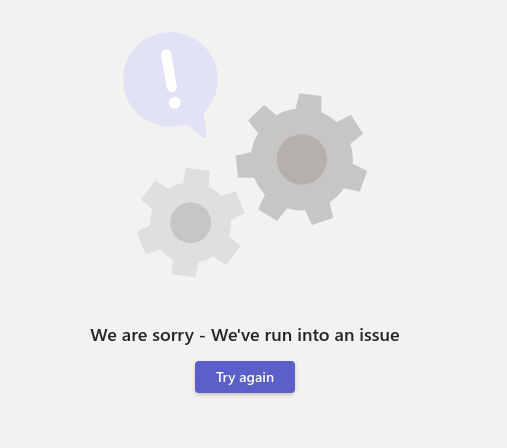 Teams - We are sorry we've run into an issue · Issue #145 · getstation ...