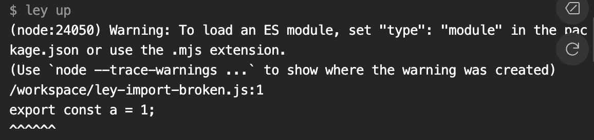ERR_REQUIRE_ESM with import of `*.js` from `ley.config.mjs` · Issue #35 · lukeed/ley · GitHub