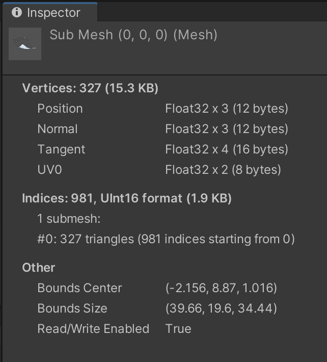 0,0,0 submesh has more triangles than original model · Issue #10 · artnas/Unity-Plane-Mesh ...