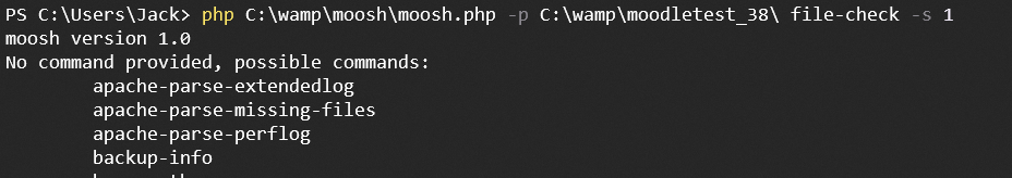new command "file-check" does not work · Issue #371 · tmuras/moosh · GitHub