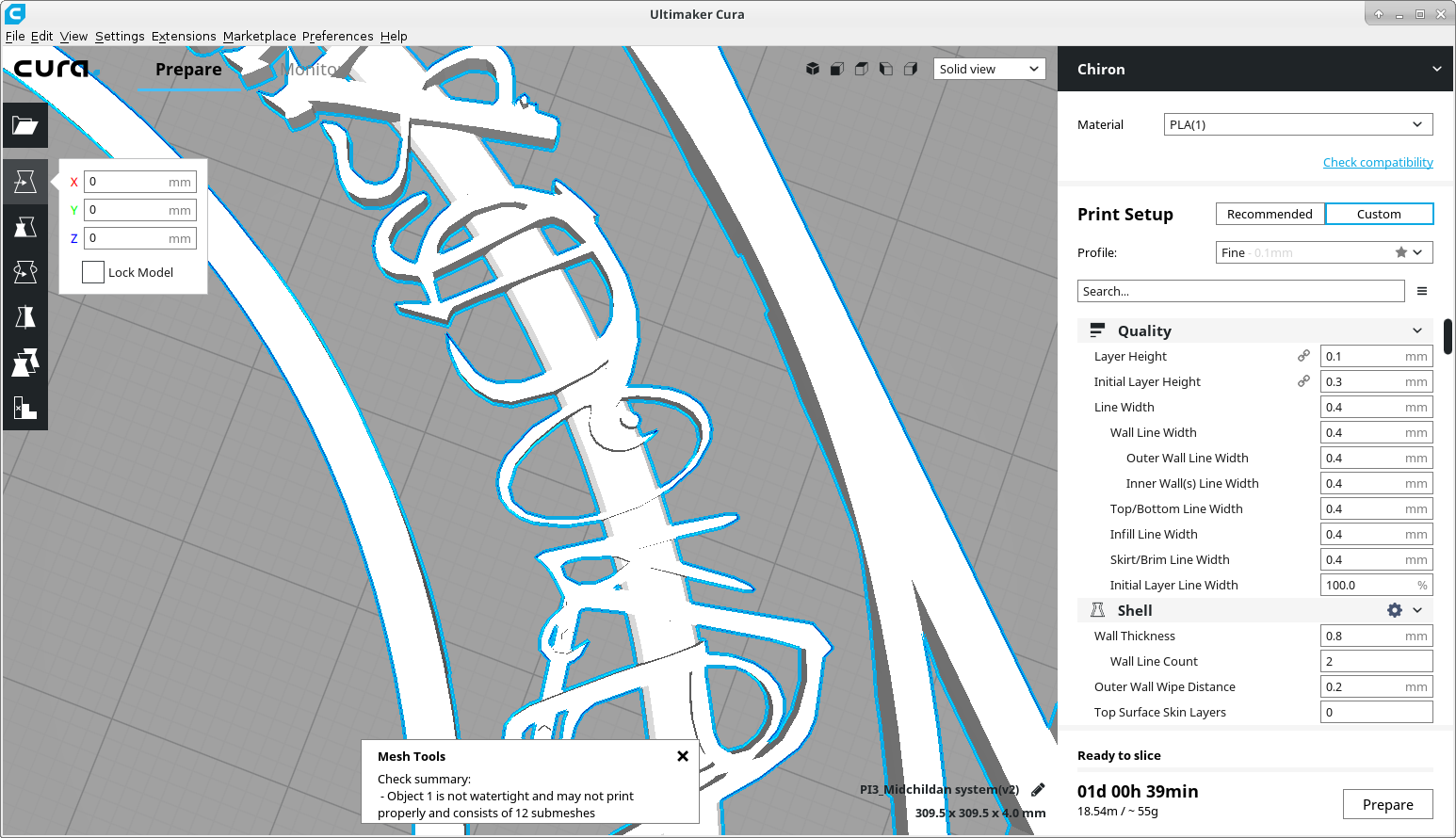 [3.6] Slice Issues - broken model lines when slicing. · Issue #4795 · Ultimaker/Cura · GitHub