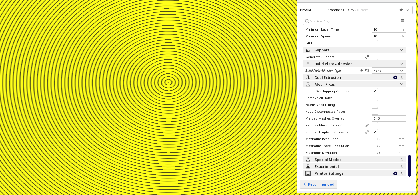 [4.4.1] Concentric pattern is not so concentric · Issue #7040 ...